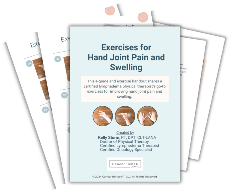 Hand Joint Pain and Swelling Exercises - Cancer Rehab PT