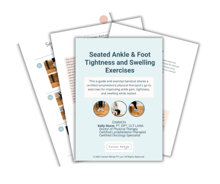 Seated Exercises for Ankle Tightness and Swelling - Cancer Rehab PT